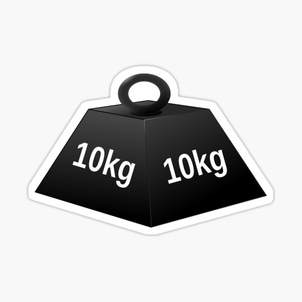 "10 Kg Weight" Sticker for Sale by Reethes | Redbubble