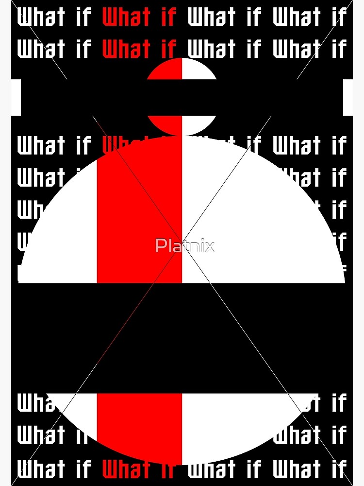 "What if // Graphic Abstract Typography" Poster for Sale by Platnix ...