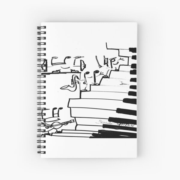 Cuaderno con la obra «Cuarteto de notas musicales. Dibujo» de José A ...