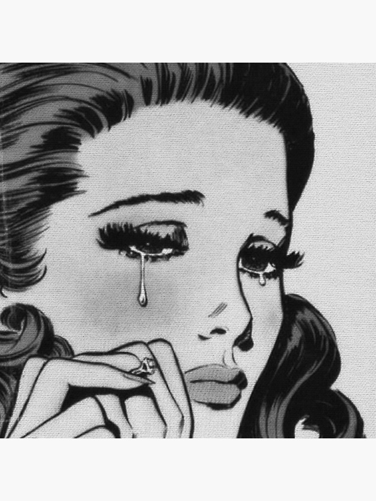 "crying girl" Sticker by cherrygloss | Redbubble