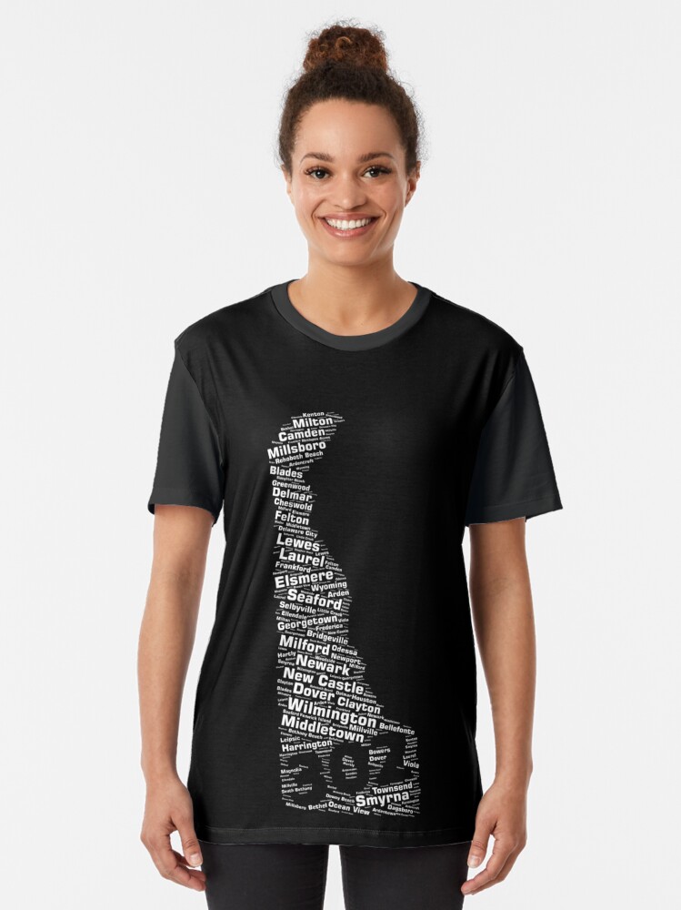 "Delaware Cities Design with 302 Area Code" T-shirt for Sale by ...