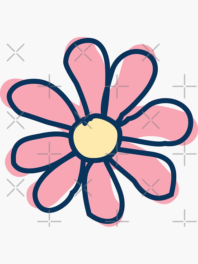 "Pink Flower" Sticker for Sale by flowerlife | Redbubble