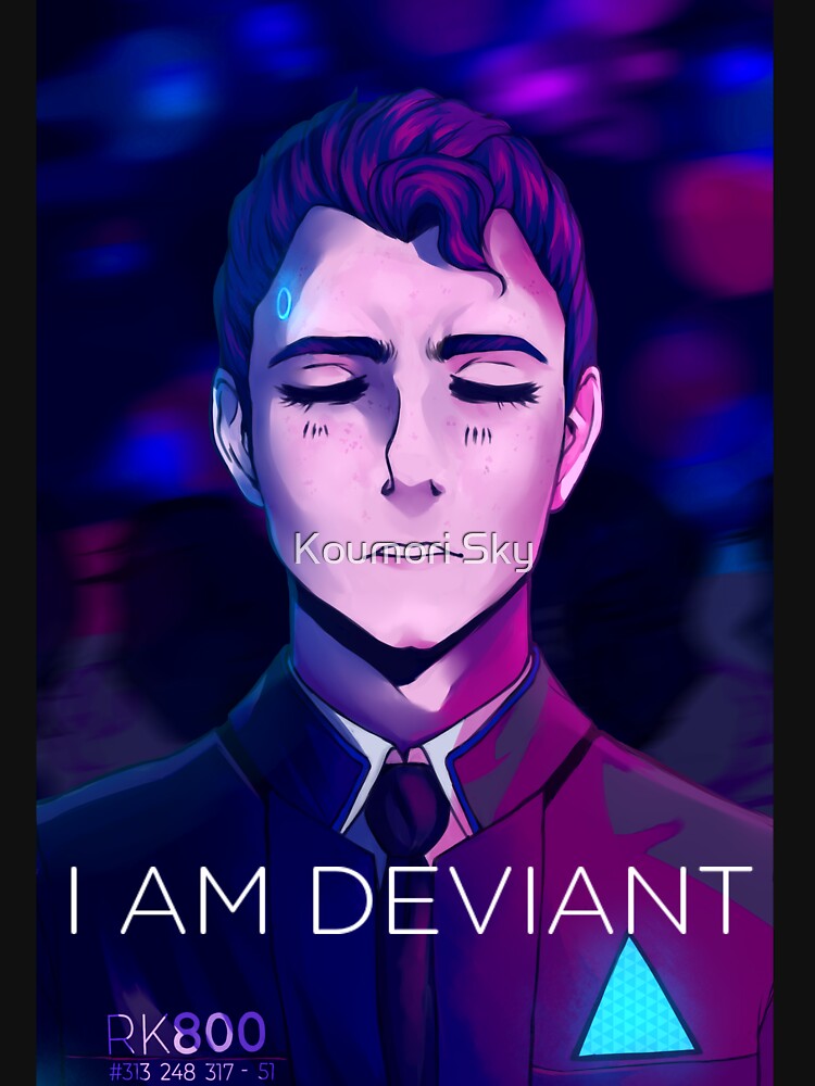 "I AM DEVIANT [DETROIT:BECOME HUMAN - CONNOR]" T-shirt by MikaShields ...