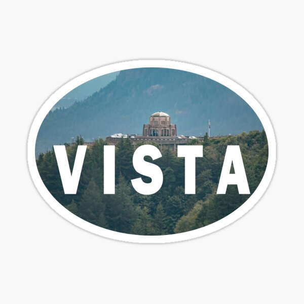 "Vista House" Sticker for Sale by stermitkermit | Redbubble