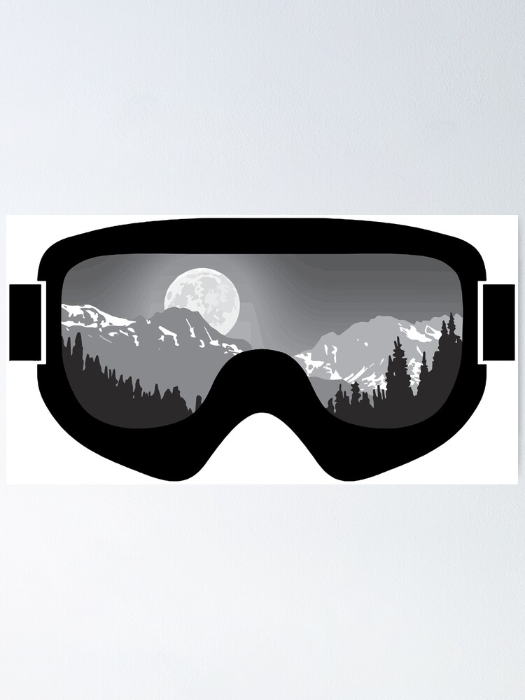 "Moonrise Goggles B+W | Goggle Designs | DopeyArt" Poster by DopeyArt ...