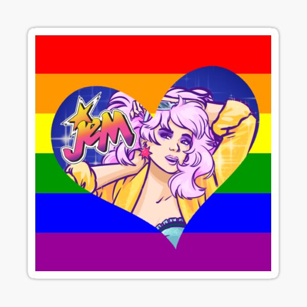 "Jem Pride Sticker" Sticker by EKRdoodles | Redbubble