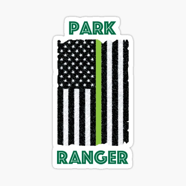 "Park Ranger Flag Merchandise" Sticker for Sale by TigersEyeStudio ...