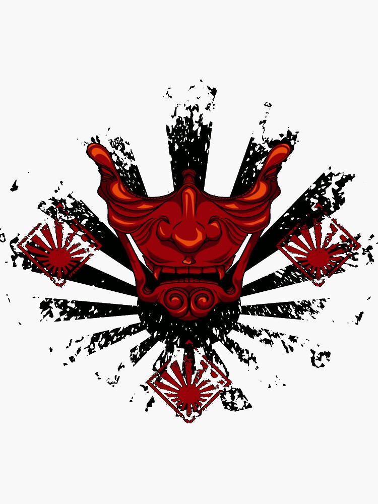"Japanese Mask" Sticker for Sale by ClothingSimple | Redbubble