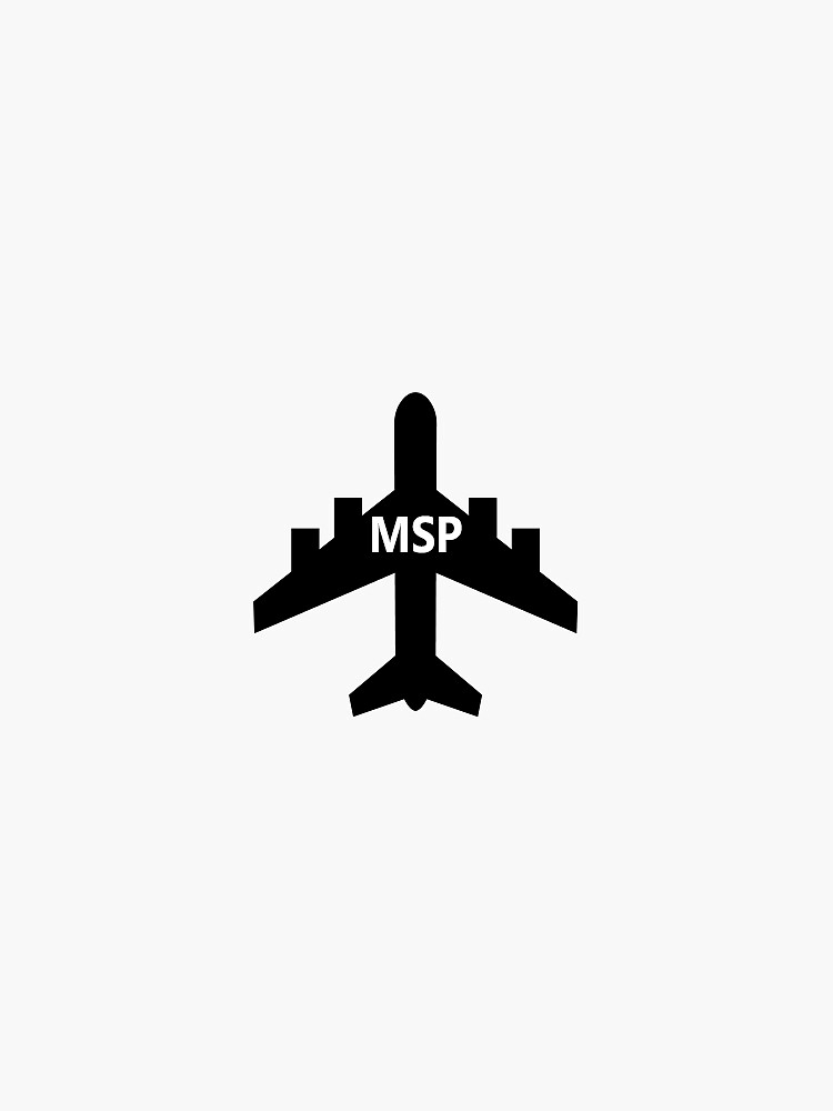 "MSP Airport" Sticker for Sale by ExperienceLife | Redbubble
