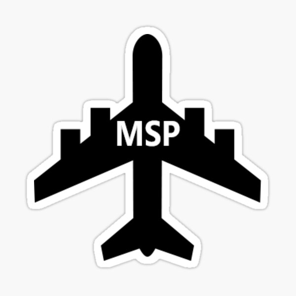 "MSP Airport" Sticker for Sale by ExperienceLife | Redbubble