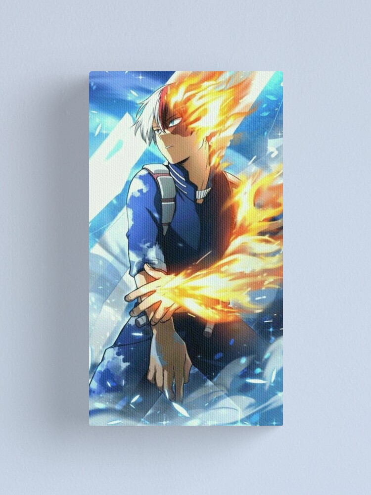 "Todoroki Shoto" Canvas Print for Sale by LTGS19 | Redbubble