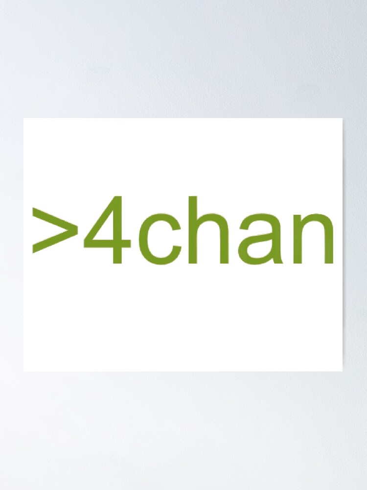 Póster «4chan Items Logo» de Wet-Cardboard | Redbubble