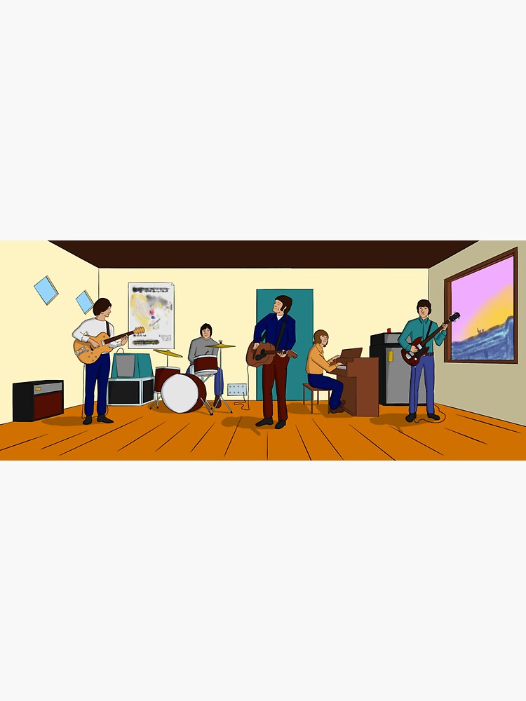 "Pye Studios, London, 1968" Sticker for Sale by Yaus | Redbubble