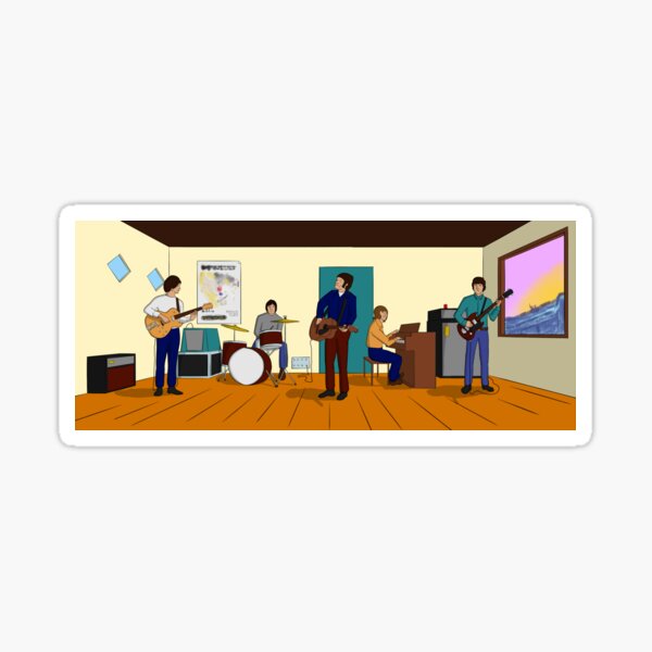 "Pye Studios, London, 1968" Sticker for Sale by Yaus | Redbubble