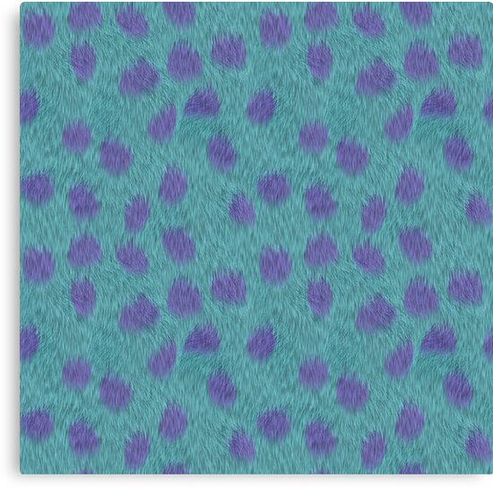 "Sully Fur Monsters Inc Inspired " Canvas Print by still-burning ...