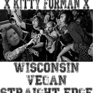"xVx Wisconsin xVx VEGAN Straight Edge" Sticker for Sale by ...