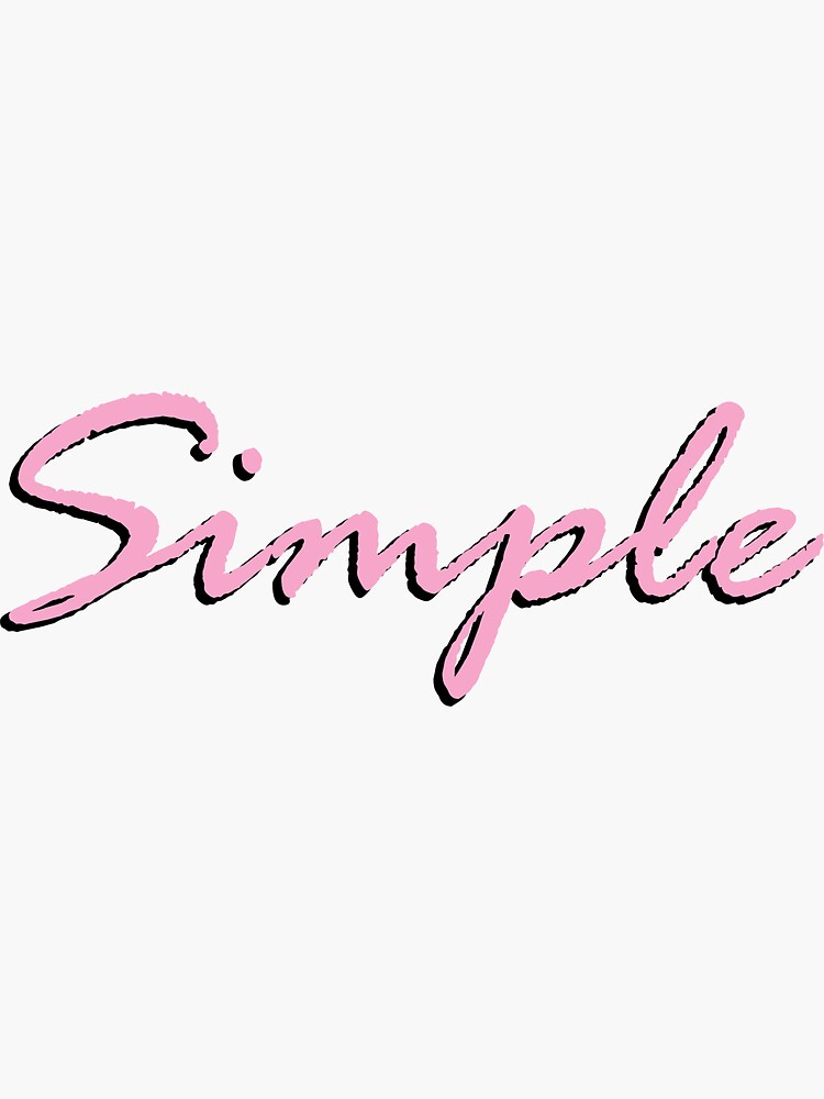 "MissDewi Simple Design" Sticker for Sale by MissDewi | Redbubble