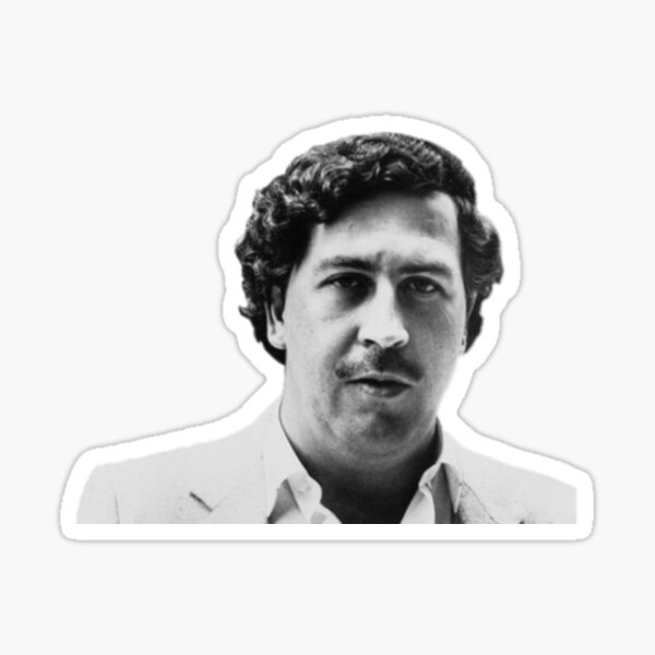 "pablo escobar" Sticker for Sale by siebesiebe | Redbubble