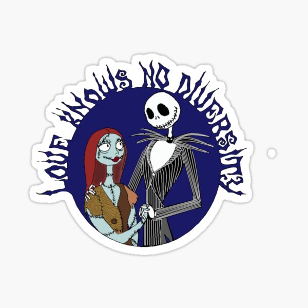 "Jack and Sally" Sticker for Sale by LeeVera | Redbubble