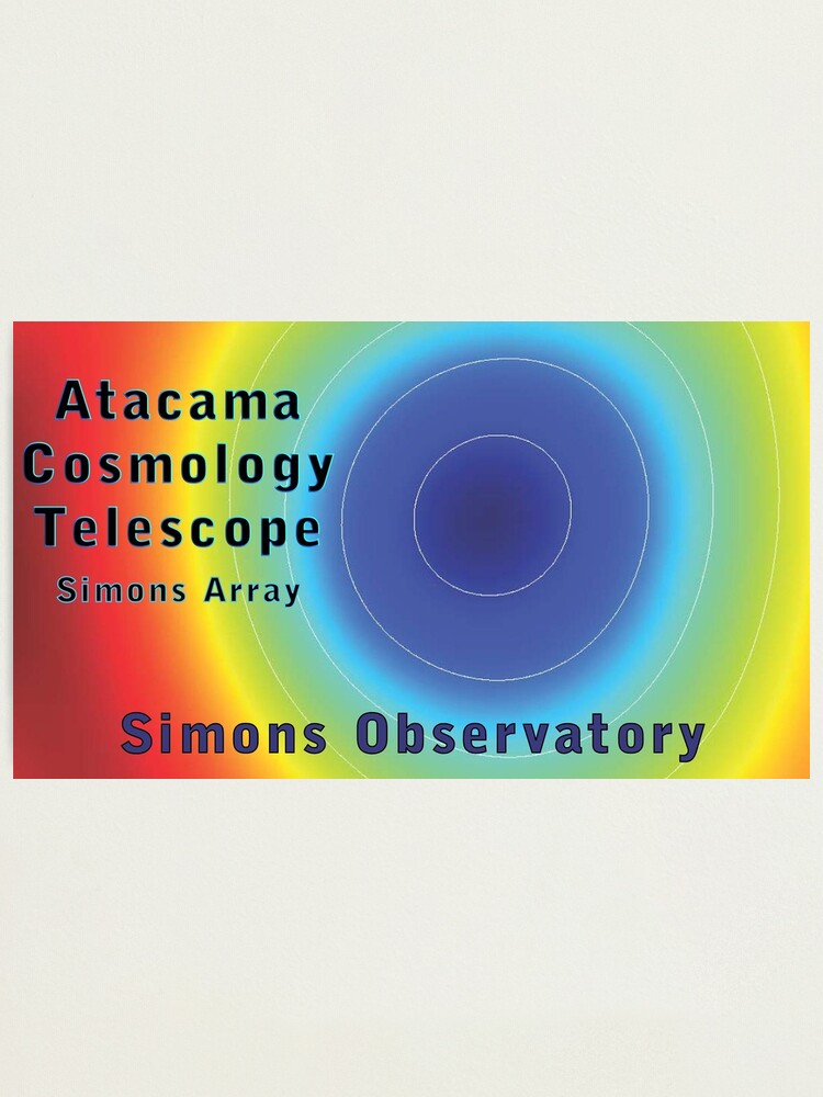 Lámina fotográfica «Logotipo del Telescopio Cosmológico Atacama (ACT)» de Spacestuffplus | Redbubble
