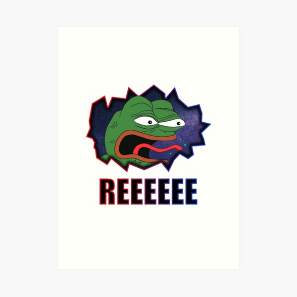 "Angry Pepe the Frog REEEE V2" Art Print for Sale by MowyCow321 | Redbubble