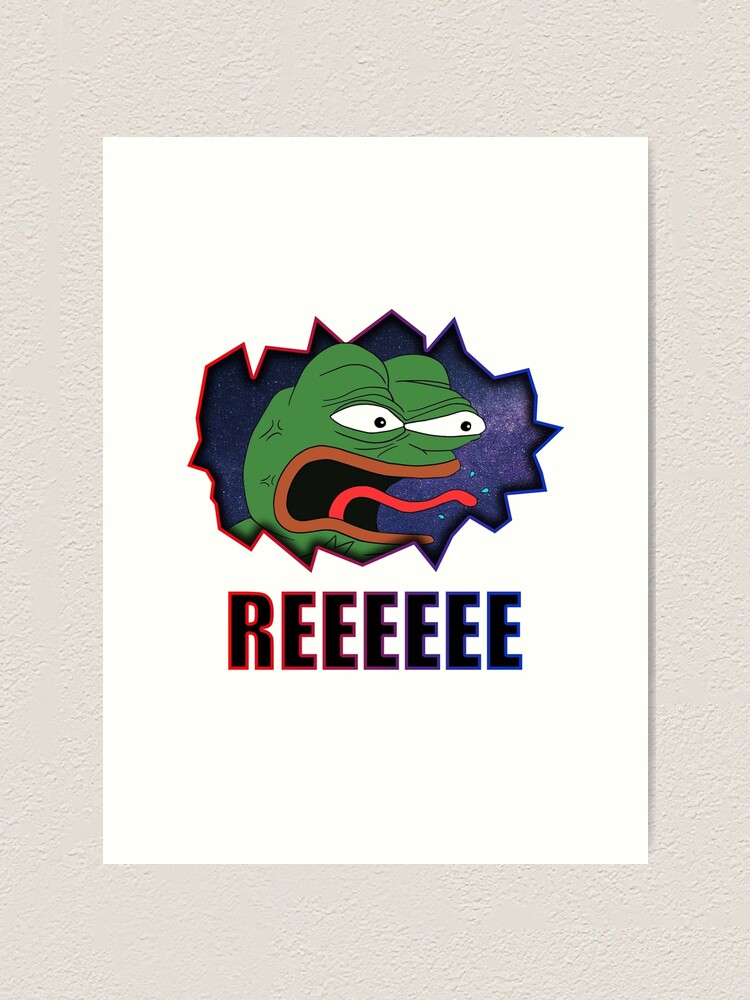 "Angry Pepe the Frog REEEE V2" Art Print for Sale by MowyCow321 | Redbubble