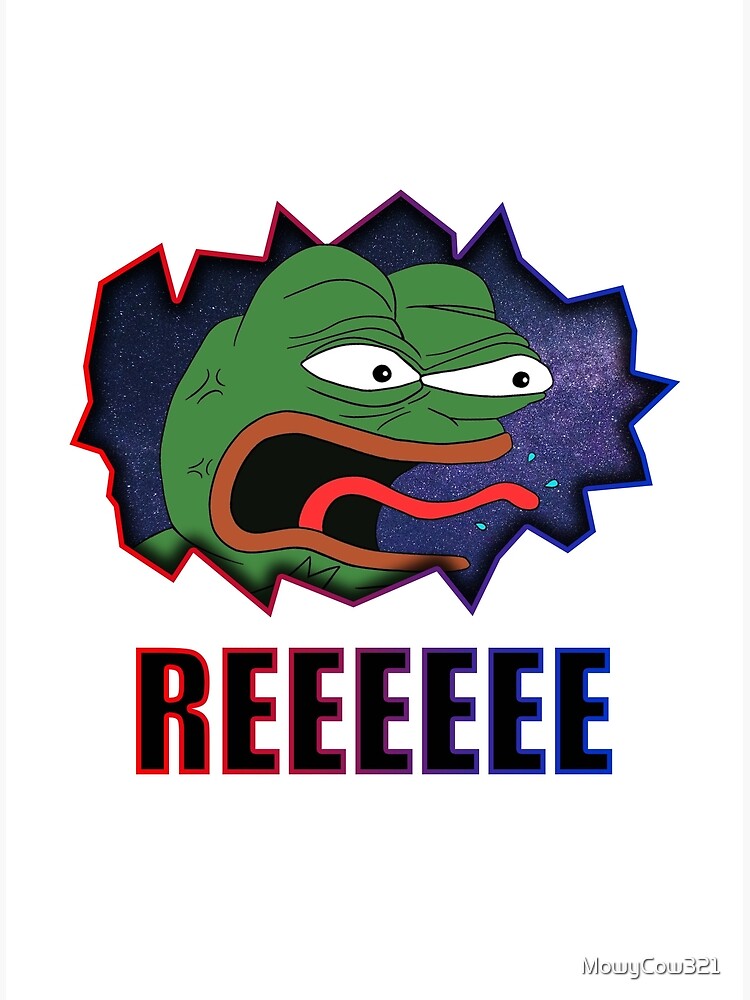 "Angry Pepe the Frog REEEE V2" Poster for Sale by MowyCow321 | Redbubble