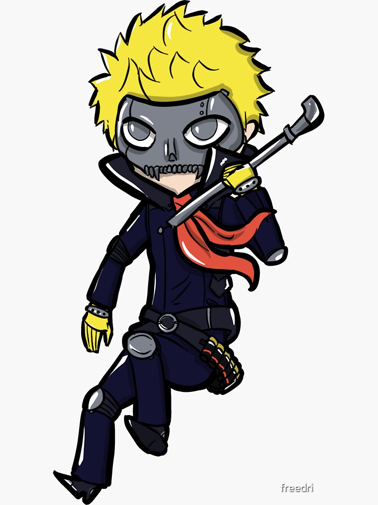 "Persona 5 - Chibi Ryuji" Sticker by freedri | Redbubble