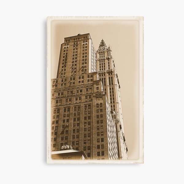 "THE WOOLWORTH BUILDING" Canvas Print by BOLLA67 | Redbubble