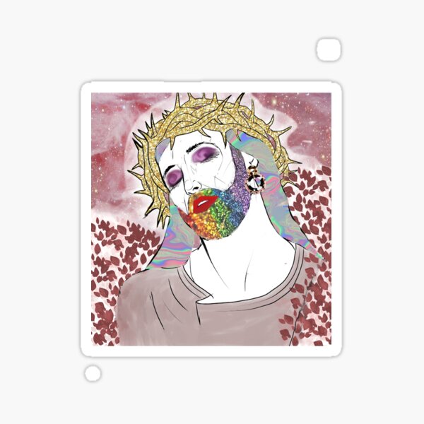 "Gay Jesus LGBT" Sticker for Sale by wildestflower | Redbubble