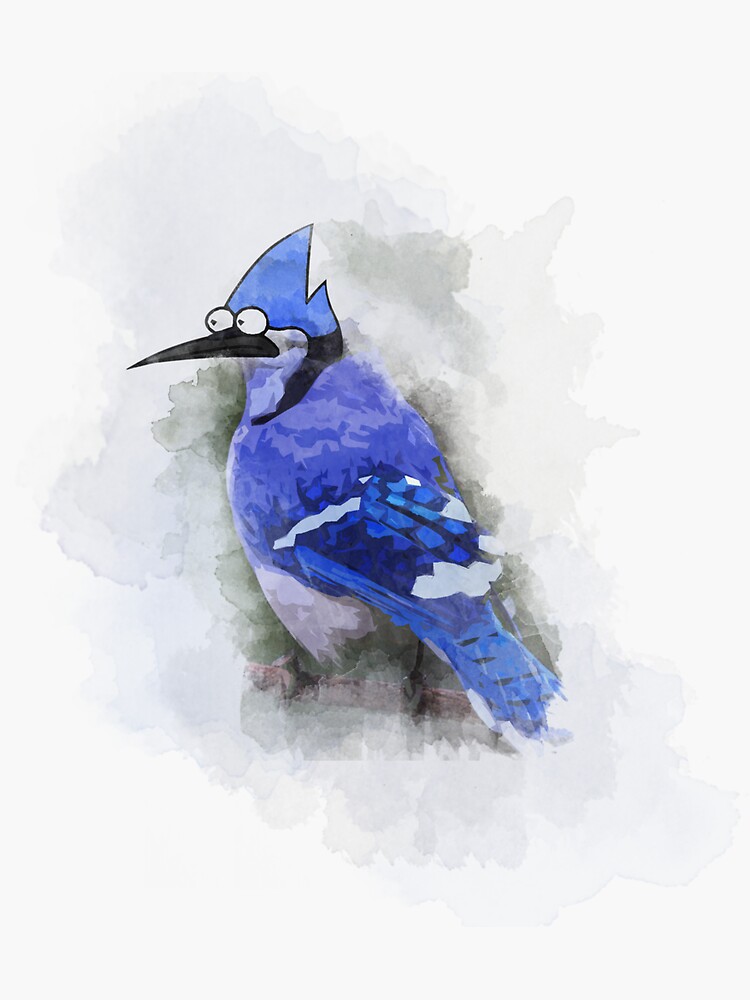 "Mordecai the Blue Jay" Sticker by biibee | Redbubble