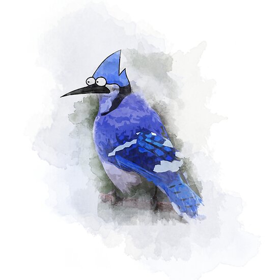 "Mordecai the Blue Jay" Poster by biibee | Redbubble