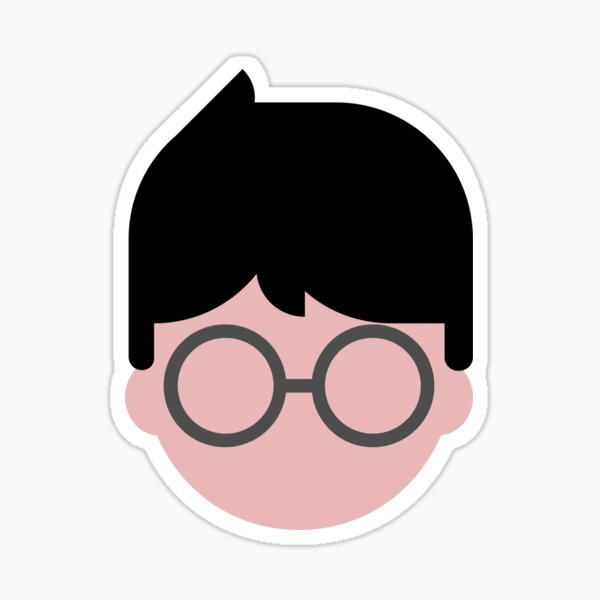 "Glasses Nerd" Sticker by BlueVolcano | Redbubble