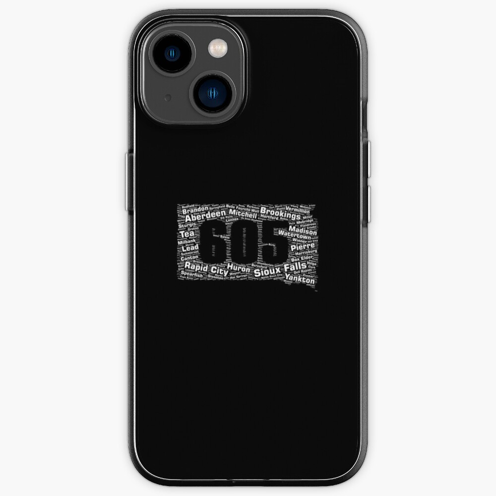 "South Dakota 605 Area Code" iPhone Case for Sale by shirtonaut | Redbubble