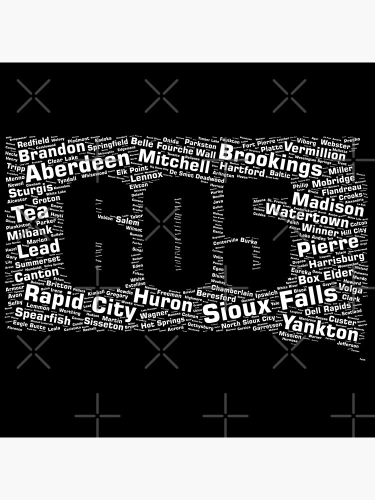 "South Dakota 605 Area Code" Poster by shirtonaut | Redbubble