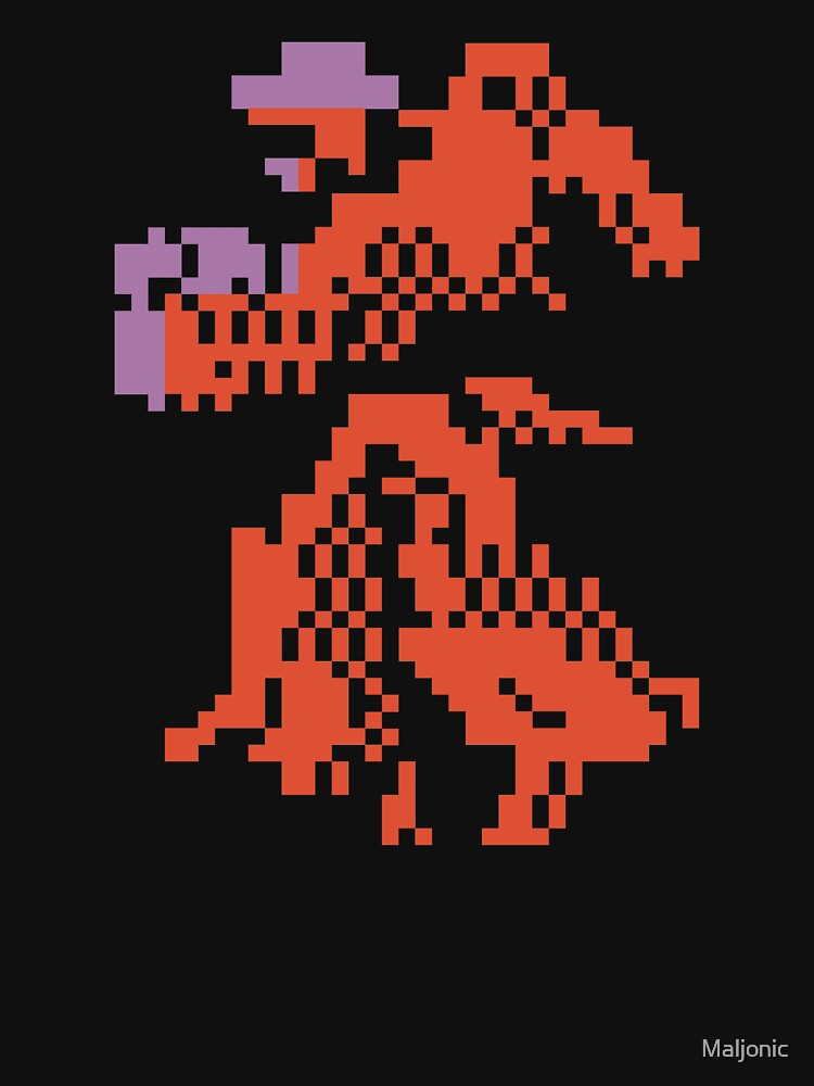 "Retro Video Game Bad Guy Pixel Art" T-shirt by Maljonic | Redbubble ...