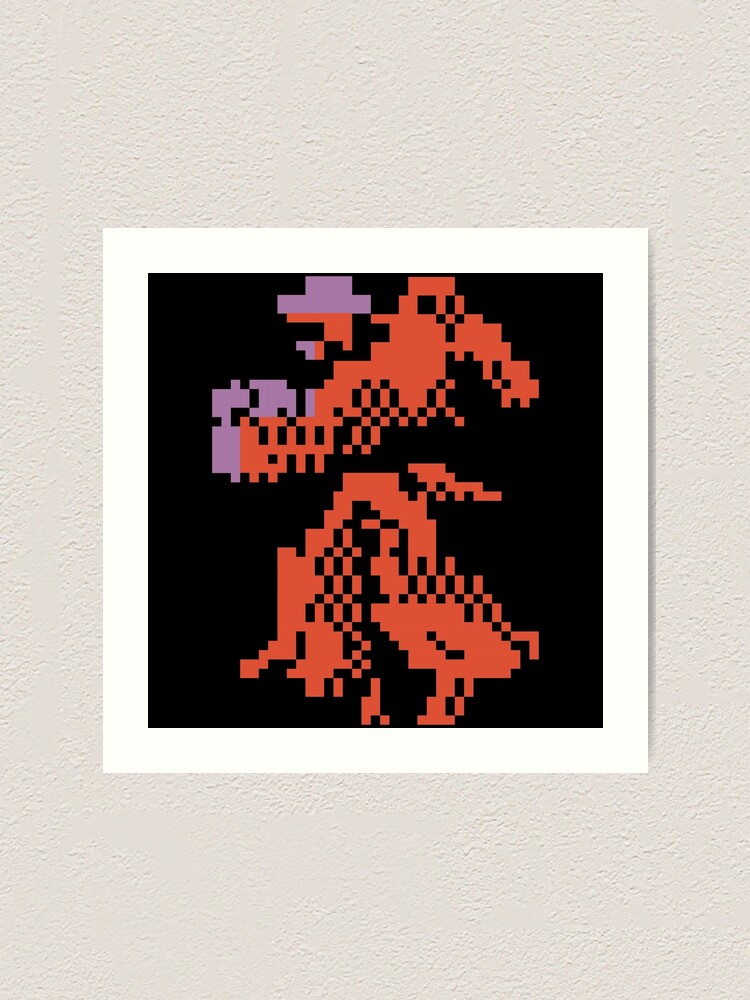 "Retro Video Game Bad Guy Pixel Art" Art Print for Sale by Maljonic ...