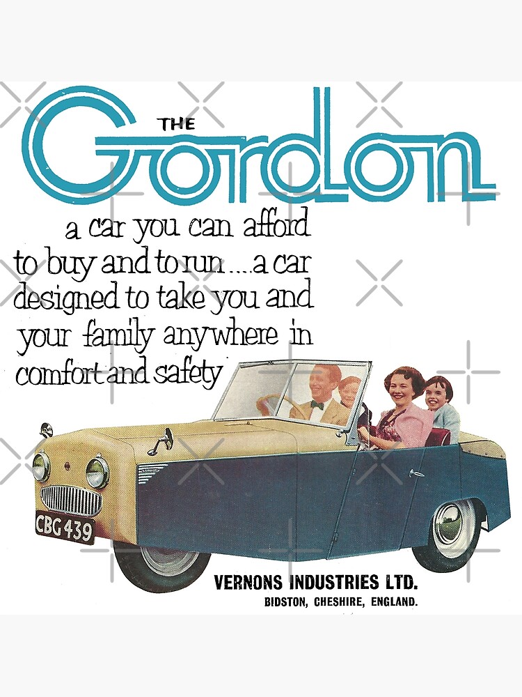 "THE GORDON THREE WHEELER" Photographic Print by ThrowbackMotors ...