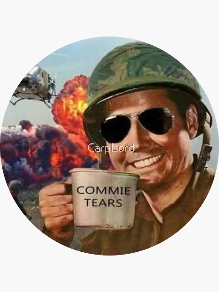 "Commie Tears" Sticker for Sale by CarpLord | Redbubble