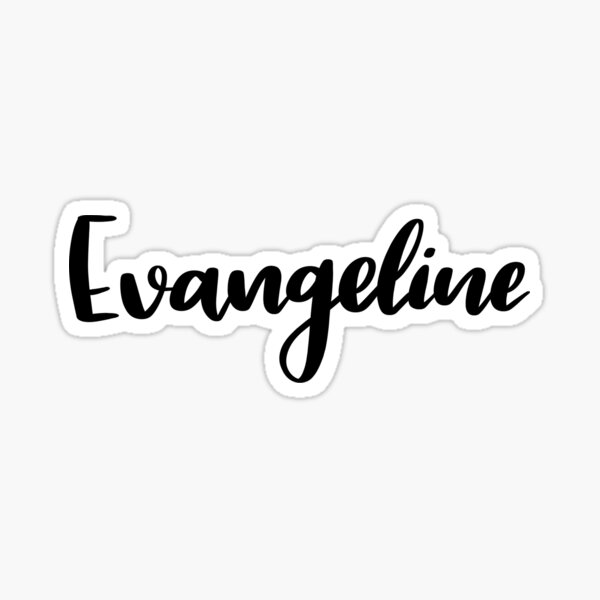"Evangeline " Sticker by ellietography | Redbubble