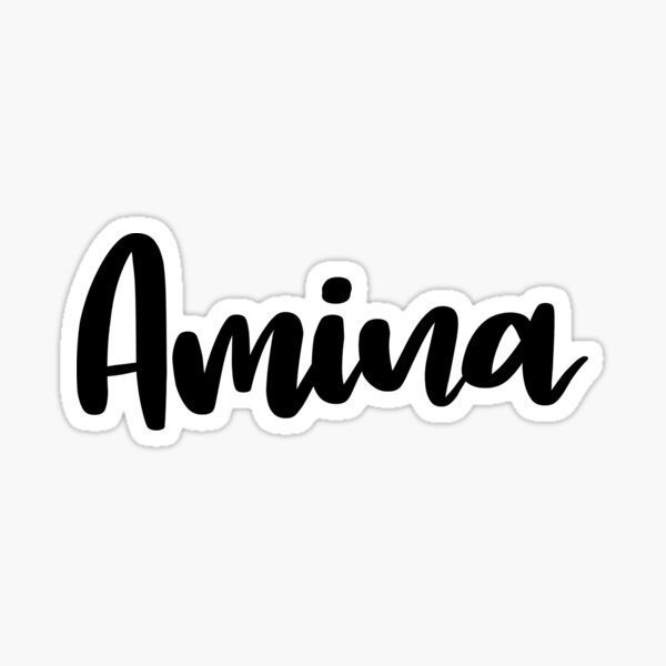 "Amina " Sticker for Sale by ellietography | Redbubble