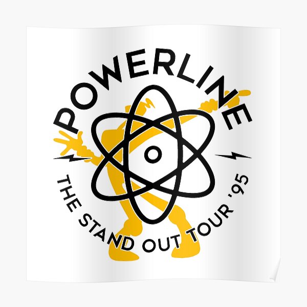 "Powerline - Black Tour Logo" Poster by BelvedereAve | Redbubble