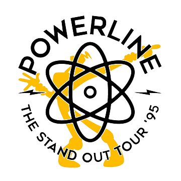 "Powerline - Black Tour Logo" Sticker for Sale by BelvedereAve | Redbubble