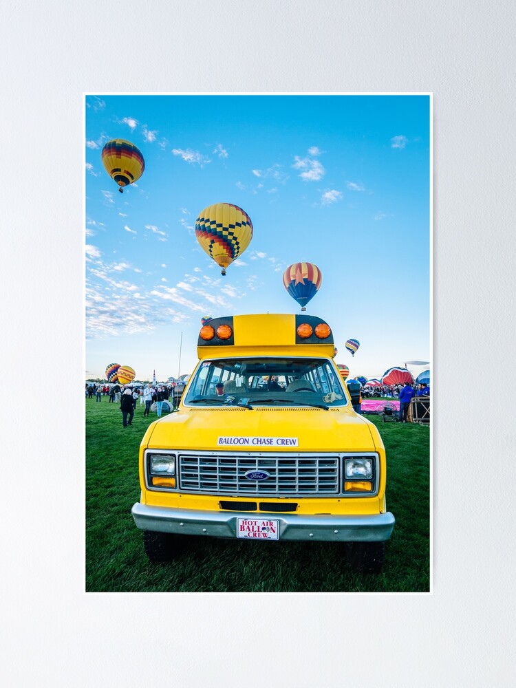 "Hot Air Balloon Chase Crew" Poster by MoodyLandscapes | Redbubble