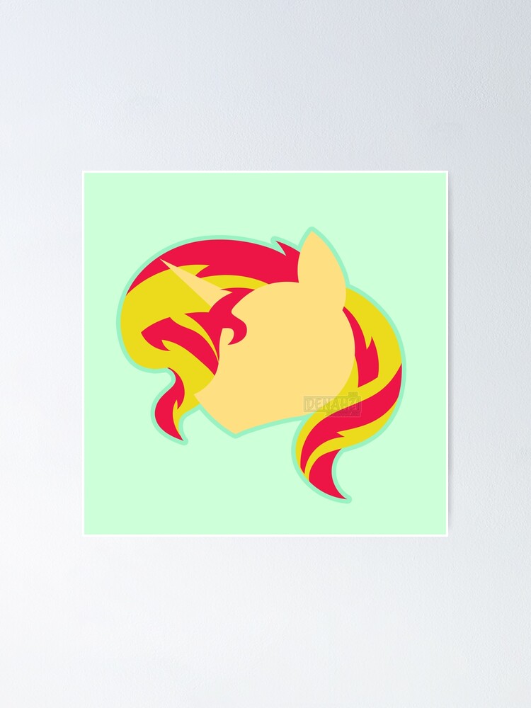 "MLP Minimalist chibi Sunset Shimmer" Poster by DeRukoandCO | Redbubble
