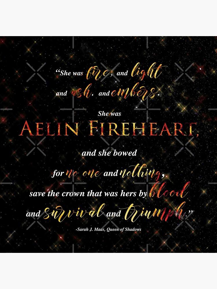 "Aelin Fireheart- Throne of Glass" Poster for Sale by hayadesigns ...
