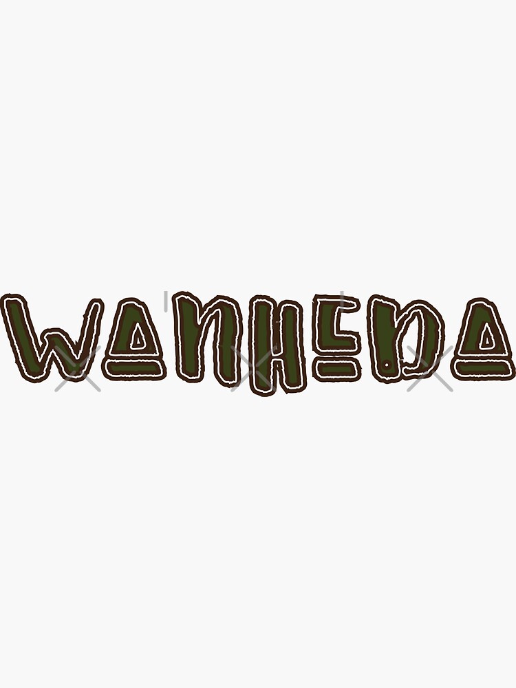 "wanheda" Sticker for Sale by BexKelly | Redbubble