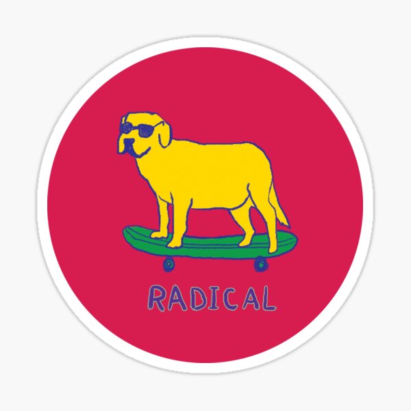 "Radical" Sticker by Rebekle | Redbubble