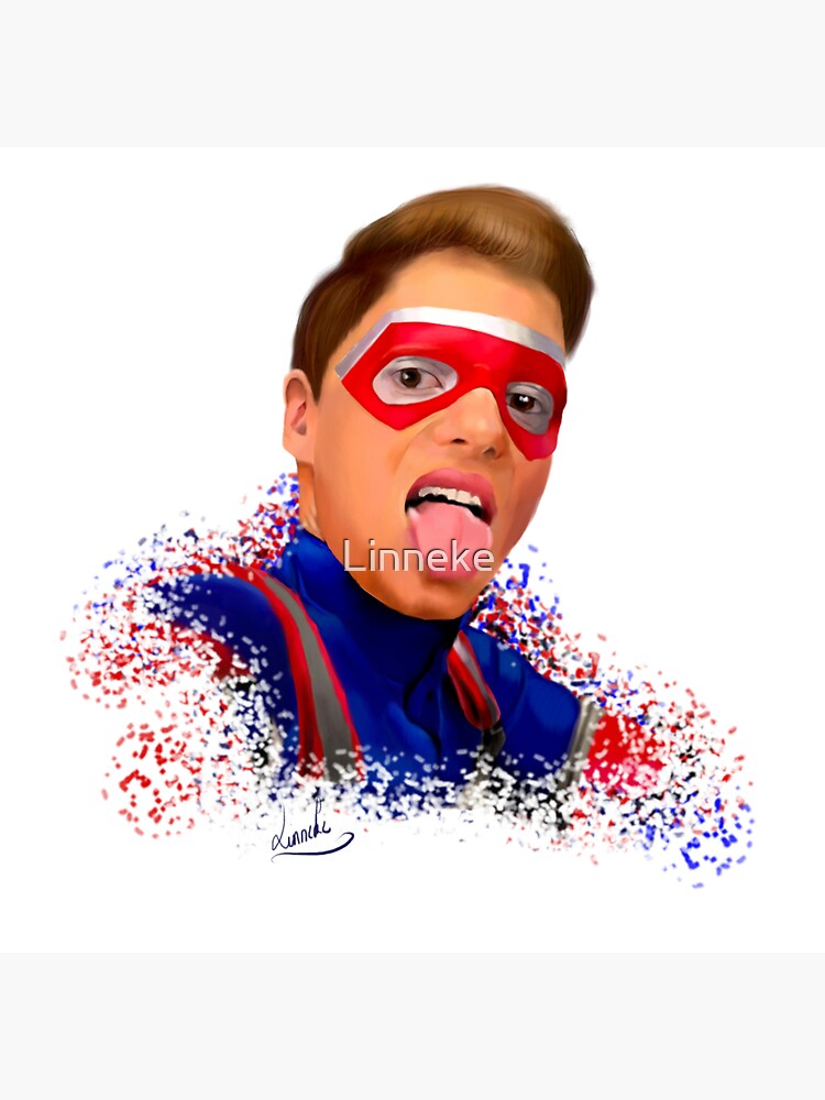 "Kid Danger Selfie Sketch" Sticker by Linneke | Redbubble