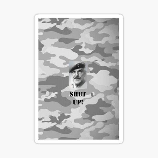 "Shut Up" Sticker for Sale by GBUnique2018 | Redbubble